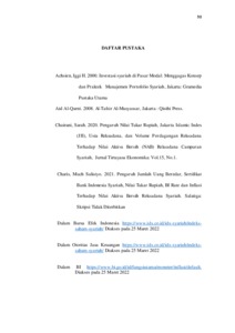 PENGARUH JUMLAH UANG BEREDAR, INFLASI, DAN NILAI TUKAR RUPIAH TERHADAP NILAI AKTIVA BERSIH ...